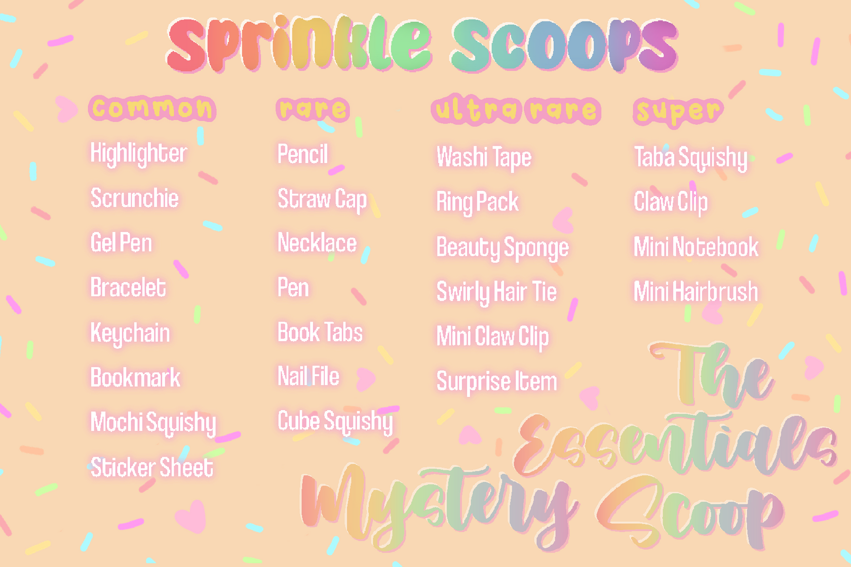 The Essentials Mystery Scoops – Sprinkle Scoops